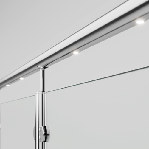 LED spot for handrails and glass railings